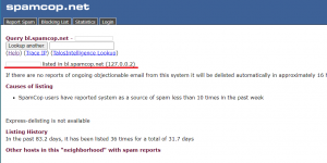 メールの送信ができなくなった。「bl.spamcop.net」 | AMK 情報館