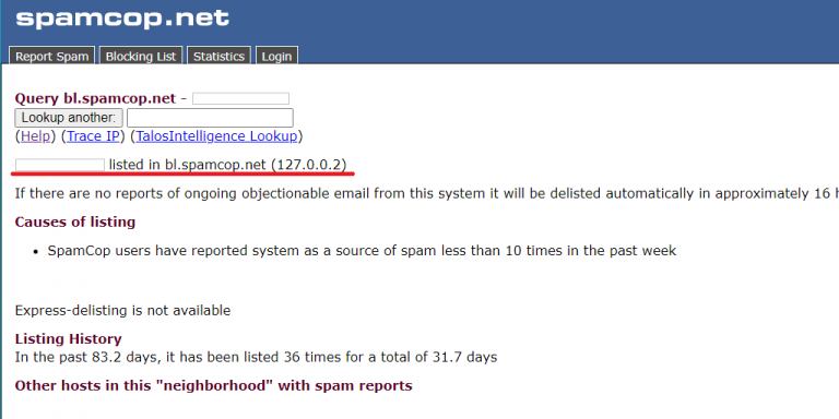 メールの送信ができなくなった。「bl.spamcop.net」 | AMK 情報館
